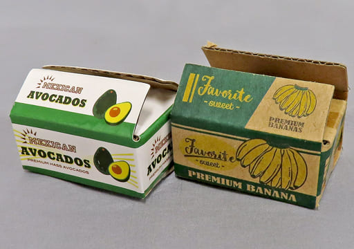 Trading figure "Mini Cardboard 2" banana box and avocado box | Toy ...
