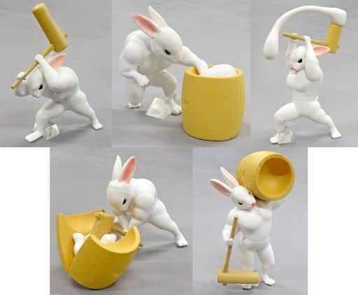5-Type Set "Usagi no Mochitsuki Gunni Mascot Figure" | Toy Hobby ...