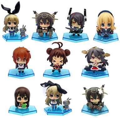 Set of 10 Kinds 「 Color collection mini Figure DX Kantai Collection ...