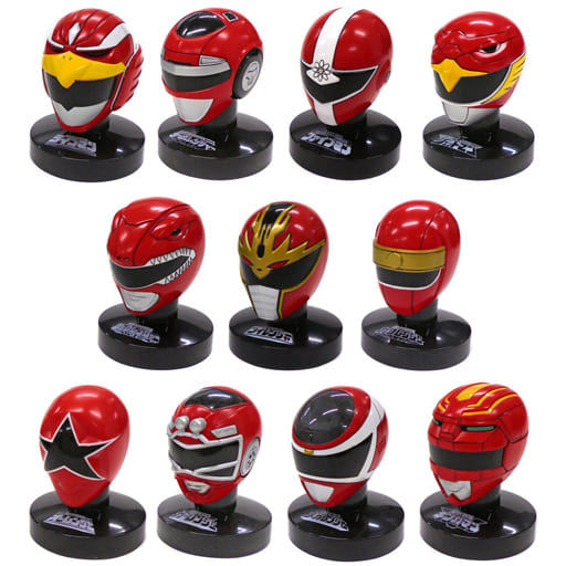 Trading figure Set of 11 Types 「 Super Sentai Mask Collection II ~ Red ...