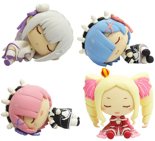 4-Type Set Choko-Nokko FigUrine Madorumi ver. "Ichiban KUJI Re:ZeRo ...