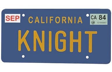 Knight Rider License Plate "Knight Rider" Prop Replica | Toy Hobby ...