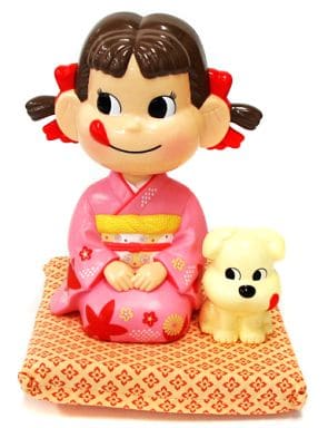 Figure Peko-chan & Dog (furisode) "2006 year Peko-chan Happy Bag ...