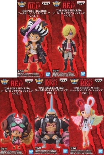 Figure Set of 5 "ONE PIECE FILM RED" World Collectible Figure Vol. 1 | Toy Hobby | Suruga-ya.com