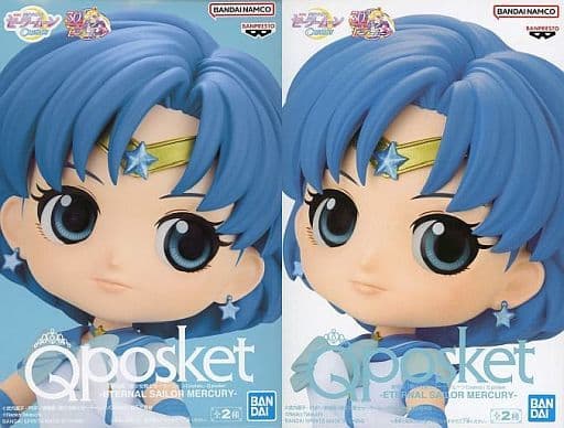 Figure All 2 types set "Pretty Guardian Sailor Moon Cosmos" Q posket-ETERNAL SAILOR MERCURY ...