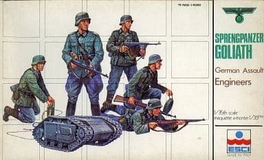Plastic model 1/35 SPRENGPANZER GOLIATH & German Assault Engineers (5 ...