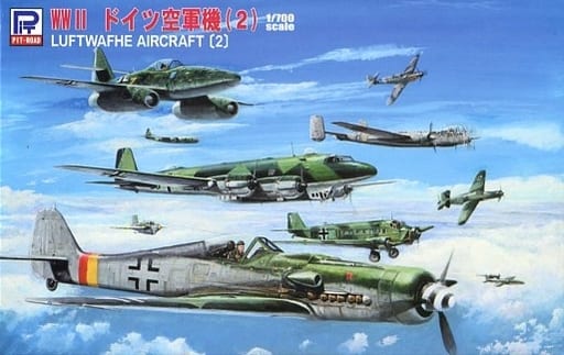 Plastic model 1/700 WWII German Air Force 2 (32-aircraft set) "Sky Wave ...