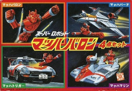 Plastic model Super Robot Mach Baron 4-Piece Set [829799] | Toy Hobby ...