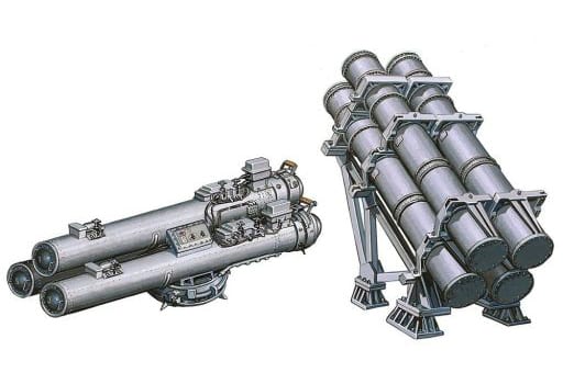 Plastic model 1/700 Active-ship anti-ship missiles and short torpedo ...