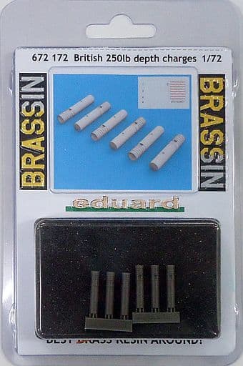1/72 ww. II United Kingdom 250 lb Explosive 6 Pieces Resin-made w ...