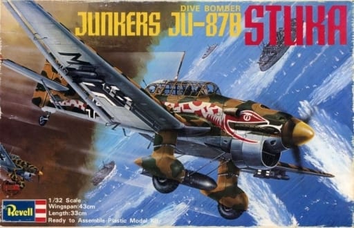 Plastic model 1/32 Junkers JU-87B Stuka German Air Force dive bomber [H ...