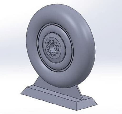 Plastic model 1/72 Aero MB-200 Wheel Smooth Tread Smart / Detail-Up ...