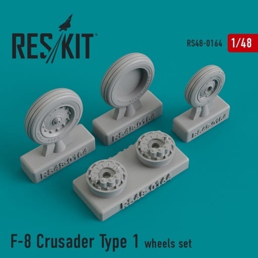 1/48 F-8 Crusader Type 1 Wheel Set Detail-Up Parts [RSK48-0164] | Toy ...