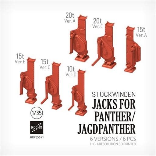 Plastic model 1/35 WWII Jack Set for German Panter / Jaktopanter (6 pcs ...