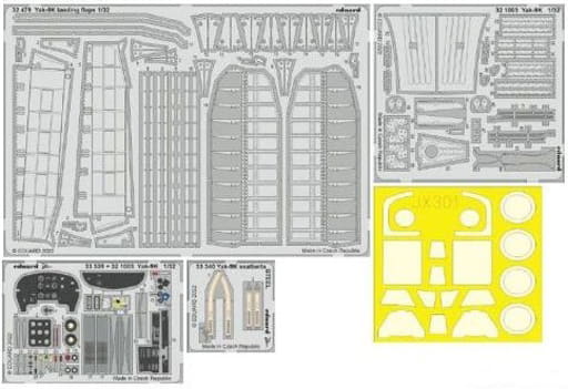 1/32 Yak-9K Big ED Parts Set for ICM "BIG ED Series" Detail Up Parts ...