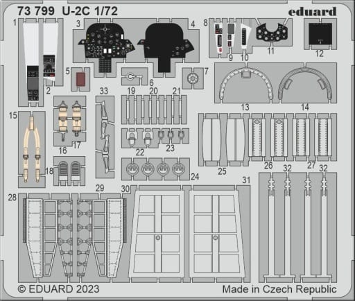 1/72 U-2C Etching Parts for Hobby Boss [EDU73799] | Toy Hobby | Suruga ...