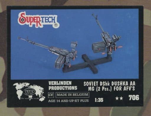 Plastic model 1/35 SOVIET DShk DUSHKA AA MG (2 Pieces Set) Detail-Up ...