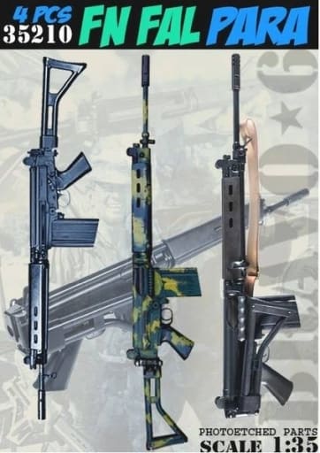 Plastic model 1/35 Working FN FAL PARA Automatic Rifle (4 Pieces) Resin ...