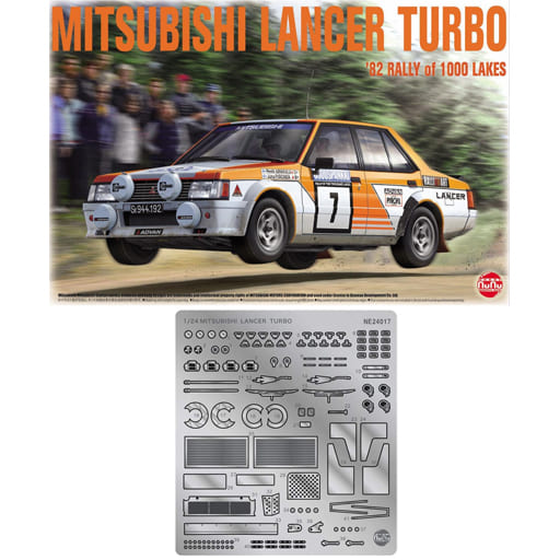 1/24 Mitsubishi Lancer Turbo 1982 1000 Lake Rally Detail Up Parts ...