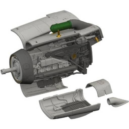 1/72 Bf109F Engine (for Eduardo) "BRASSIN Series" Detail-Up Parts ...