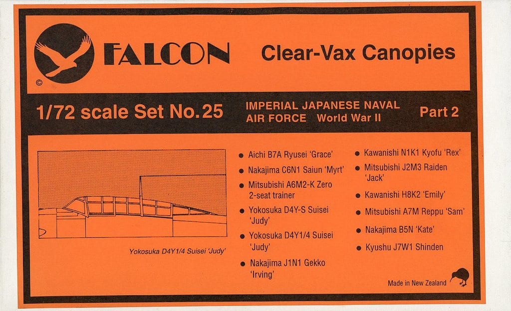 1/72 IMPERIAL JAPANESE NAVAL AIR FORCE WORLD WAR II Part2 "Clear-VaX ...