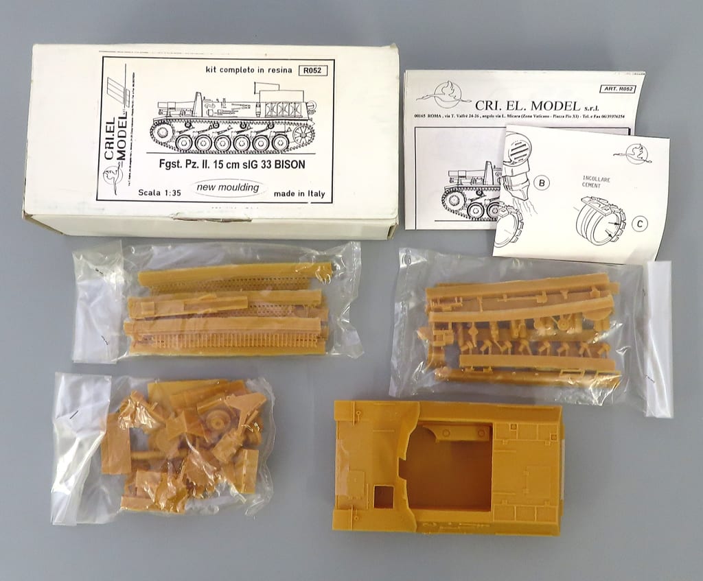 プラモデル 1/35 Fgst.Pz.II.15cm sIG 33 BISON レジンキャストキット [R052] | Toy Hobby ...