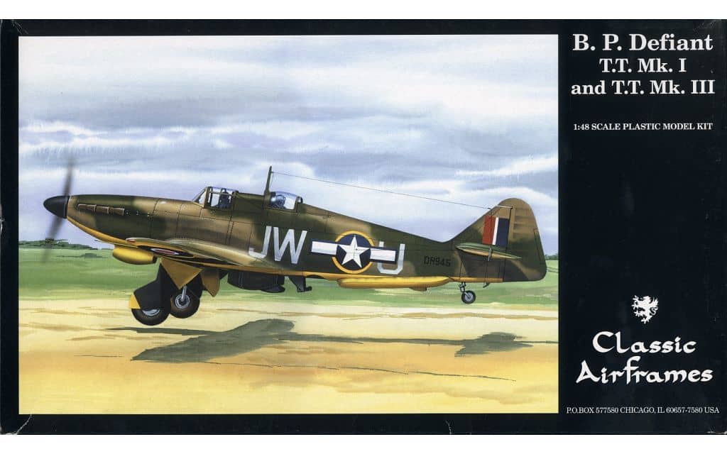 プラモデル 1/48 B.P.Defiant T.T Mk.I and T.T. Mk.III [482] | Toy Hobby ...