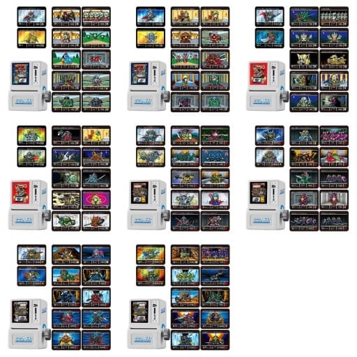 Toy 8-type set "Mini-Mini Carddas SD Gundam Gaiden Round Table Knight ...