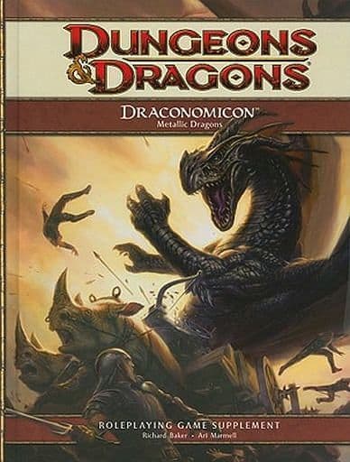 Board game Dungeons & Dragons 4th edition Supplement Draconomicon : Metallic Dragons | Toy Hobby ...