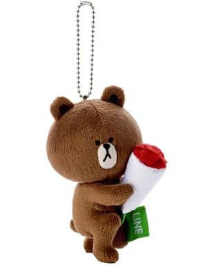 Key Holder Mascot (Character Actor) Brown (bouquet) mascot 「 LINE ...