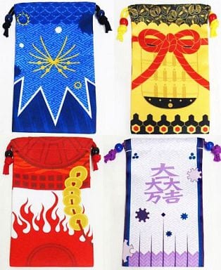 Set of 4 Japanese drawstring bag "Ichiban KUJI Sengoku BASARA" G Award ...