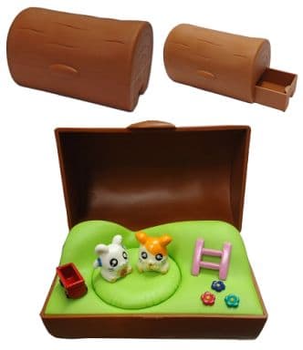 Hamtaro & Ribbon-chan music box "HAMTARO" Mister Donut HAMTARO music ...