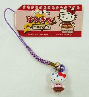 Key Holder Mascot (Character Actor) Hello Kitty (Tokachi Azuki) Netsuke ...