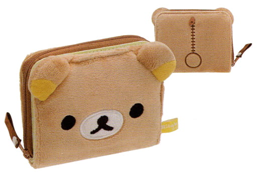 Wallet and Pass Case (Character Kuta) Rilakkuma Plush toy Wallet ...