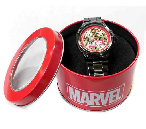 Watch and pocket watch (Character Kuta) Marvel (black) Premium Logo ...