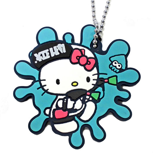 Key Holder Mascot (Character Actor) Hello Kitty "Splatoon 2 x Sanrio ...