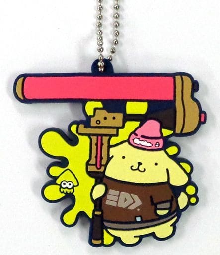 Pompompurin "Splatoon 2 x Sanrio Character Actors Special Rubber strap ...