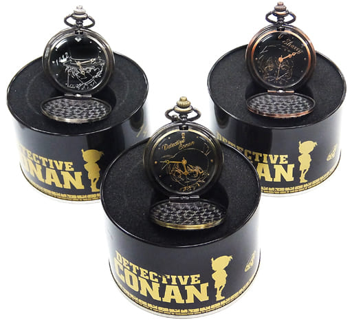 Watch and pocket watch (Character Kuta) "CASE CLOSED" pocket watch set ...