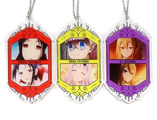 3-Type Set BIG Acrylic Key Holder "Kaguya-sama: Love Is War ~ Battle of ...