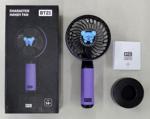 Home appliance supply KOYA (RM) Character Actor Handy Fan 「 BT21 ...