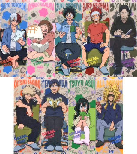 Break Time Clear Poster Set (9-piece set) "Ichiban KUJI MY HERO ...