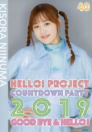 Collection Pinup Poster No. 40 Kisora Niinuma (Tsubaki Factory) "Hello! Project COUNTDOWN PARTY ...