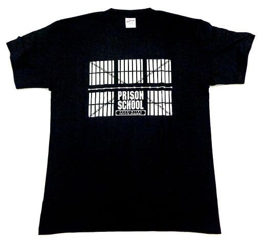 PRISON SCHOOL (cage / chain) T-shirt Black for men L size "PRISON ...