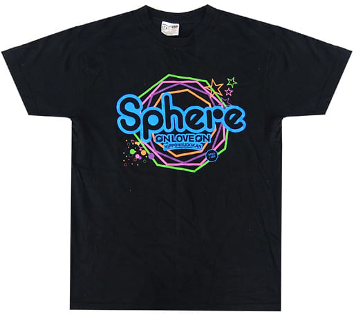 T-Shirt (Female idol) Sphere-sphere - "ON LOVE" T-Shirt A Black S Size ...