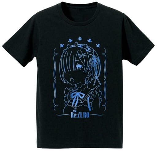 Rem Foil Print T-Shirt Black Men M Size "Re:ZeRo Starting Life in ...
