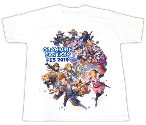 Gathered T-Shirt White L Size "GRANBLUE FANTA-Grand Blue Fantasy ...