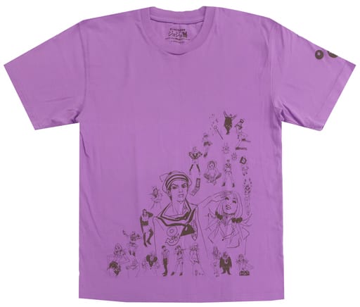 Rough Art T-Shirt, Purple L Size "JOJO'S BIZARRE ADVENTURE Hirohiko ...