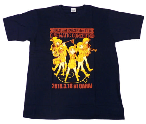 "GIRLS & PANZER Oarai Kairaku Festa & CiNematic Concert" T-Shirts, Navy ...