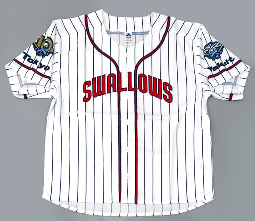 Tokyo Yakult Swallows 2022 crew Uniform (Uniform) White L size "Official Fan Club Swallows CREW ...