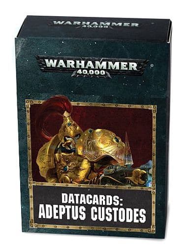 Miniature game Datacards : Adeptus Coustodes English version ...